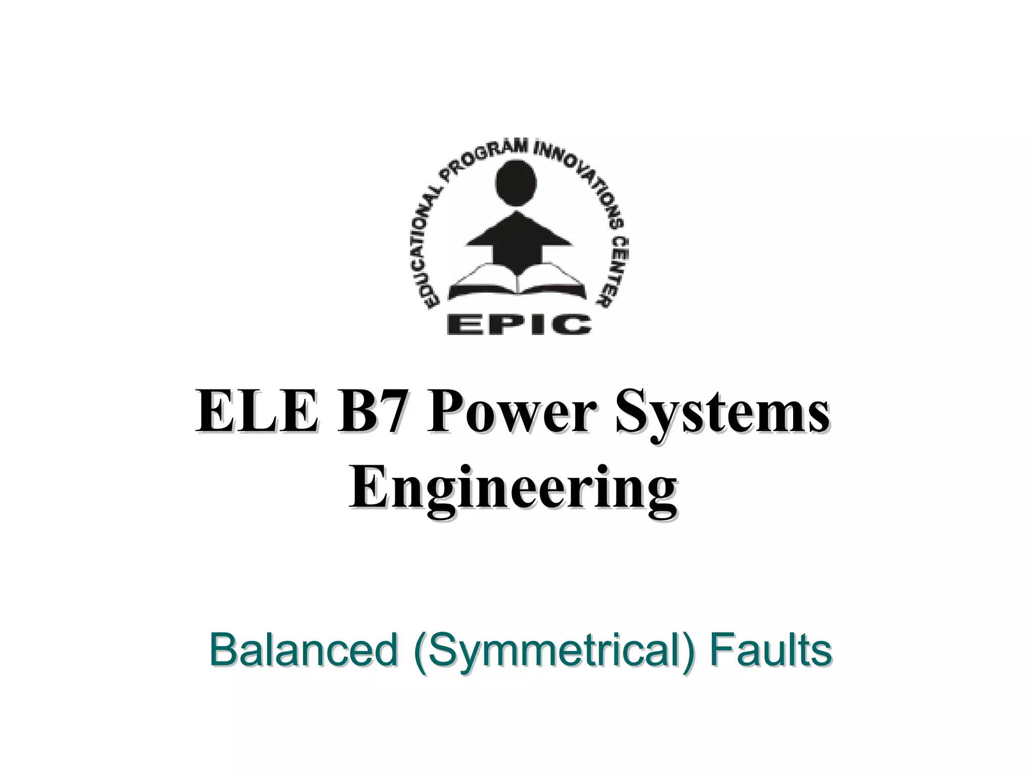 Balanced faults | PPT