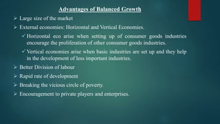 Balanced growth theory.pdf of the economic | PDF