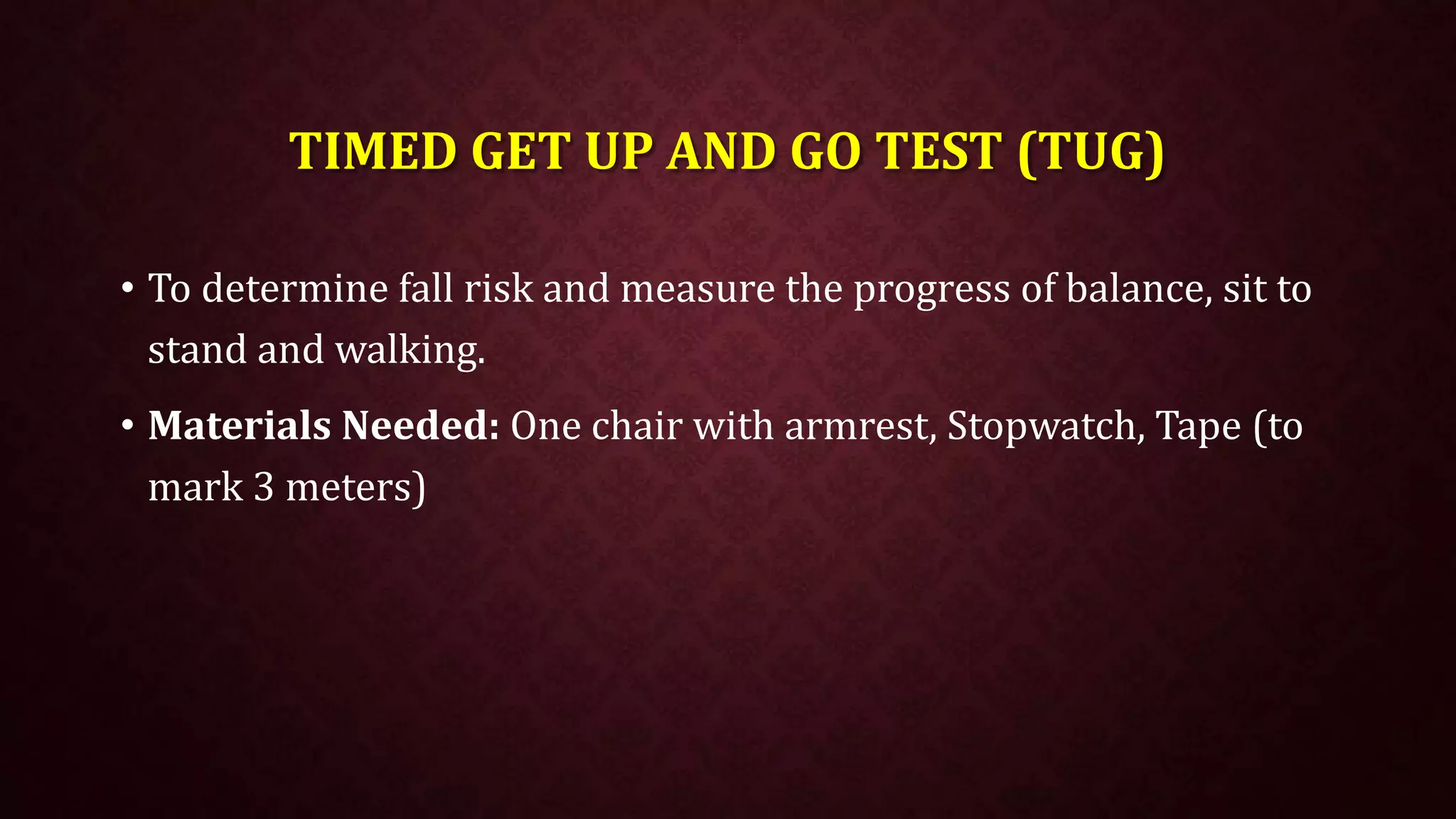 Balance disorders in geriatric population, assessment and management | PPTX