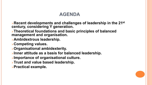 Balanced leadership | PPTX