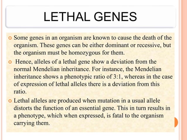 Balanced lethal system | PPTX
