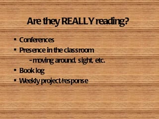 Independent Reading in the Primary Classroom | PPT