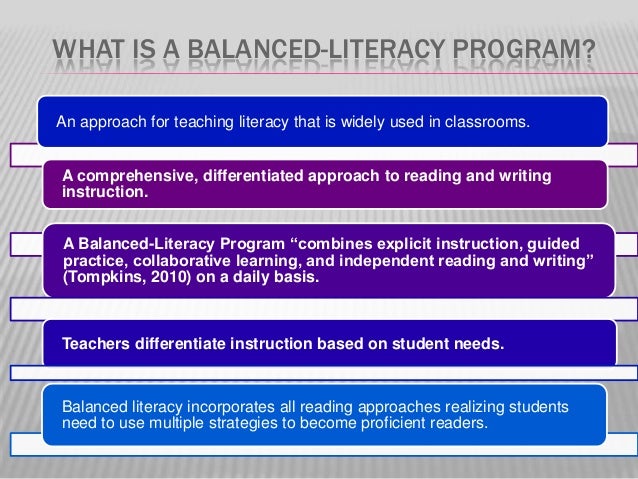 Balanced Reading Instruction