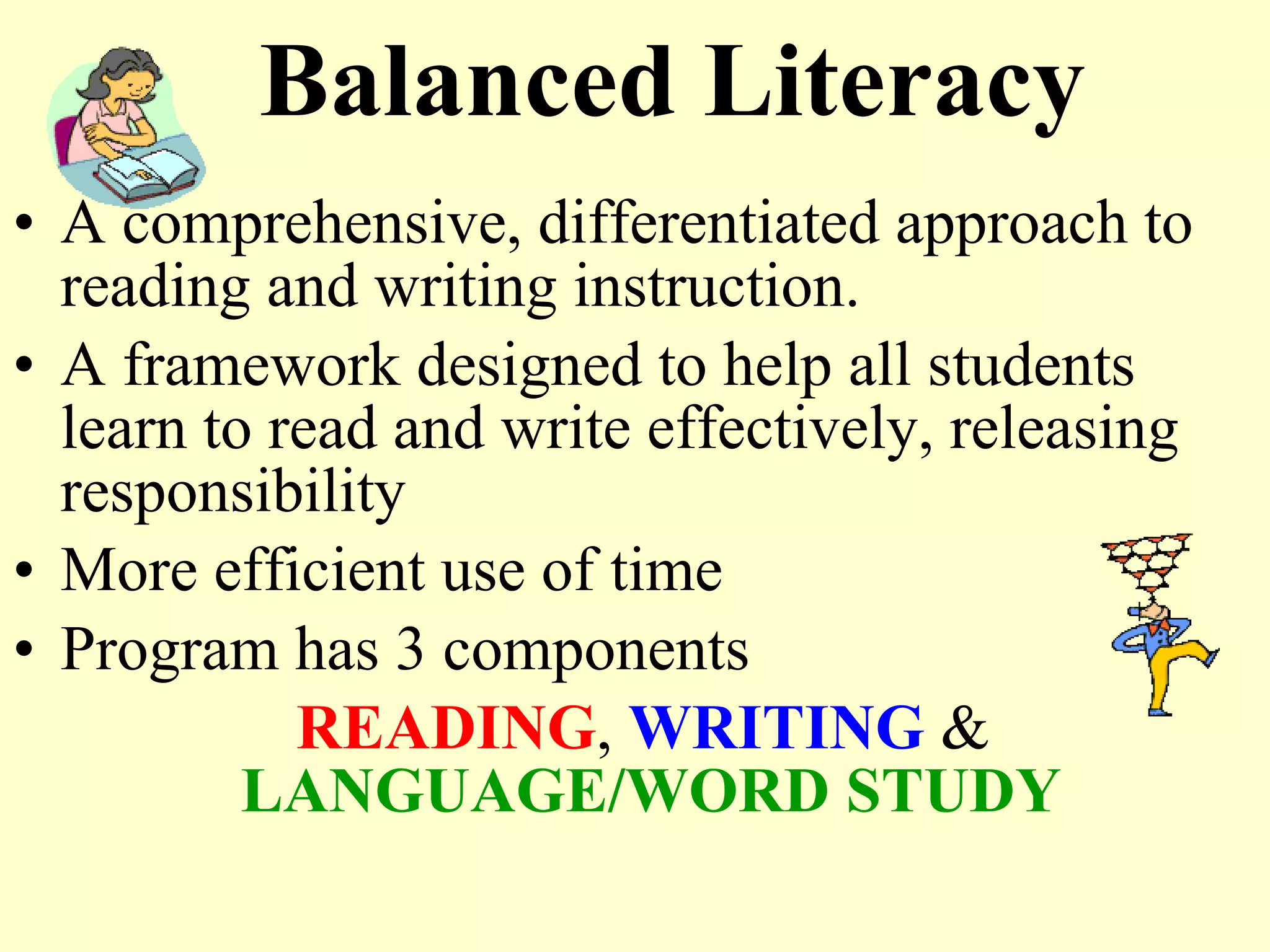Balanced Literacy Overview | PPT