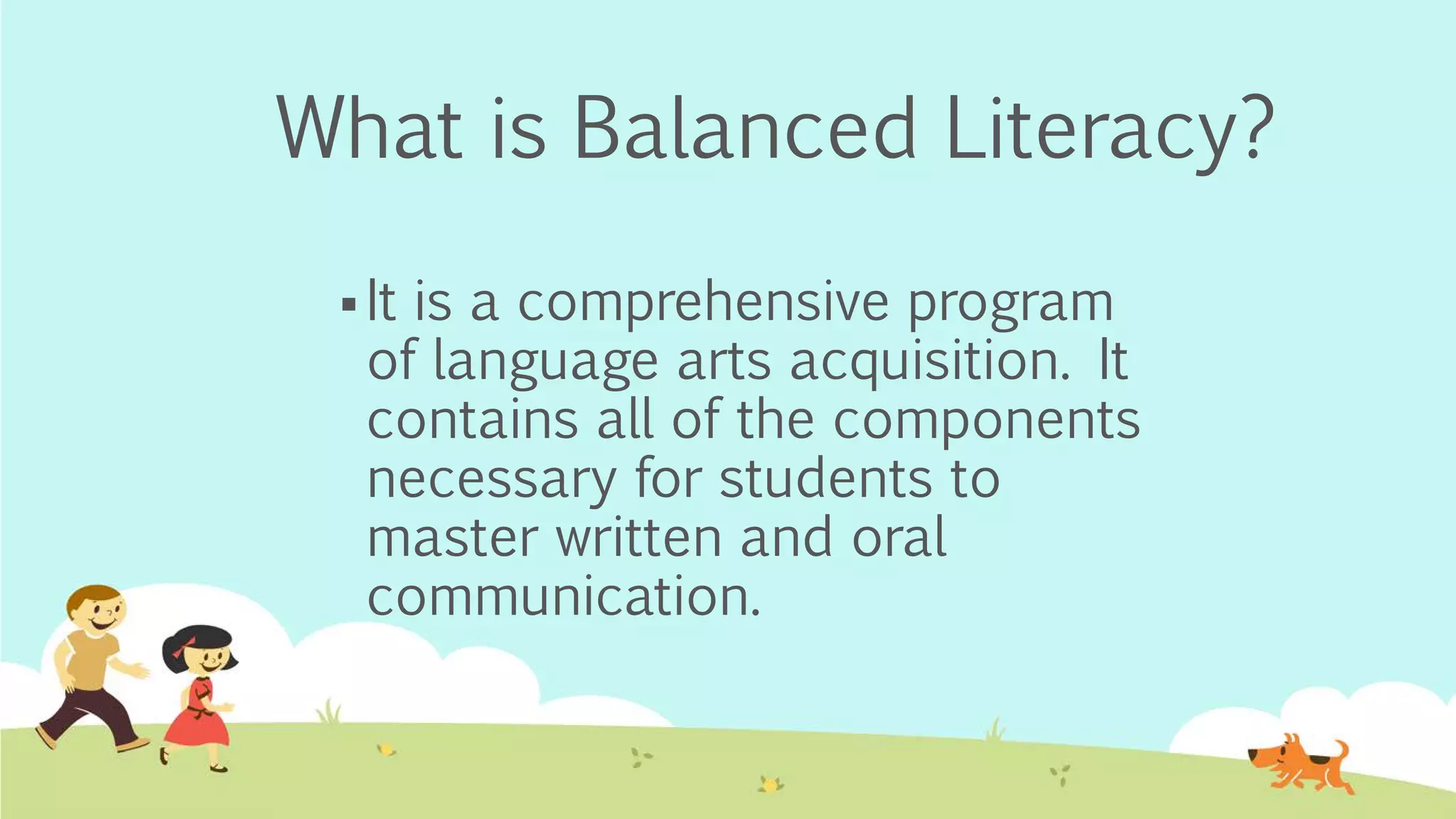 Balanced Literacy Plan | PDF