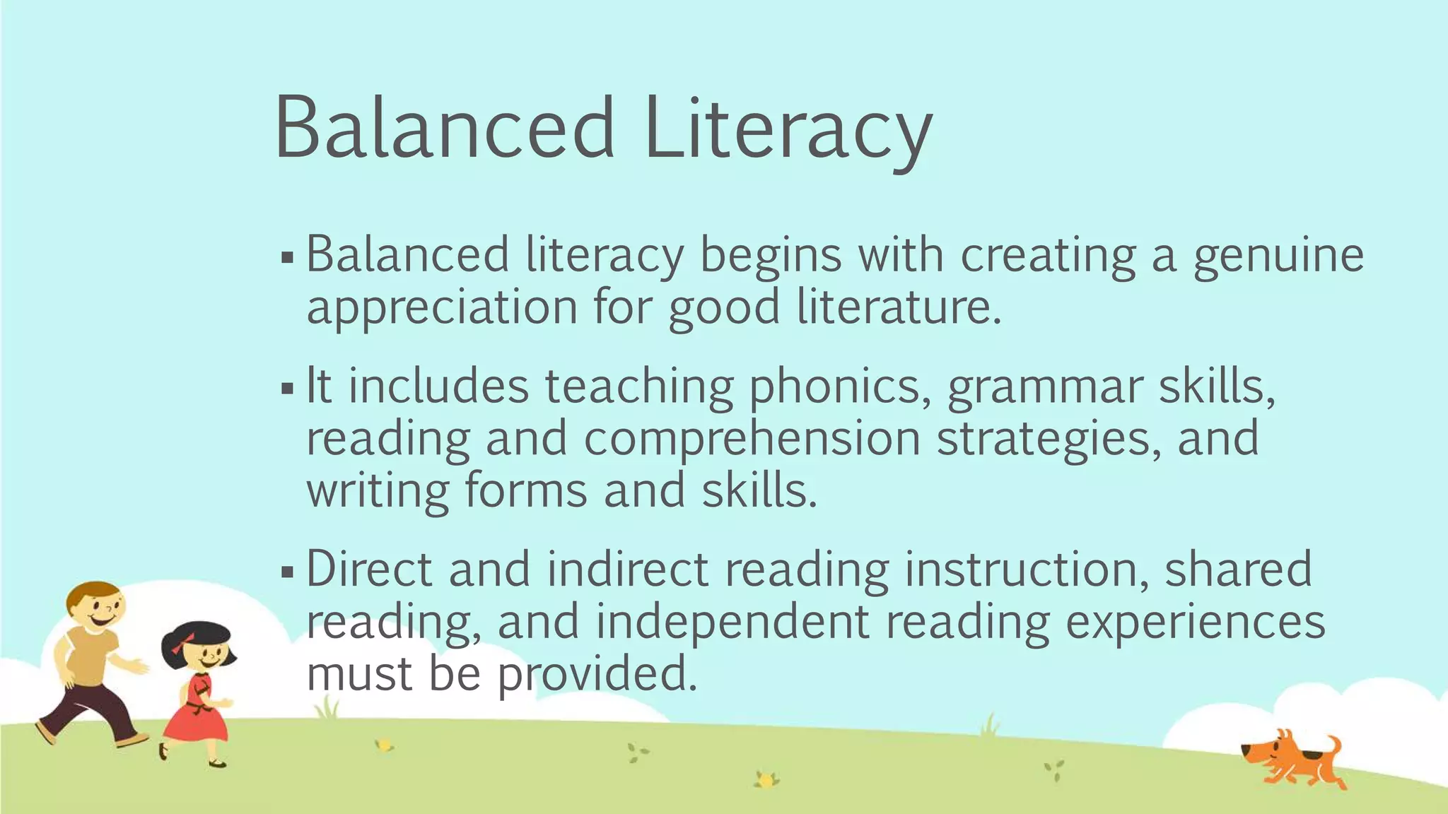 Balanced Literacy Plan | PDF