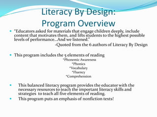 Balanced literacy powerpoint | PPTX