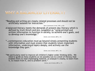 Balanced literacy presentation 1 | PPTX