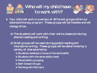 Balanced literacy program | PPT