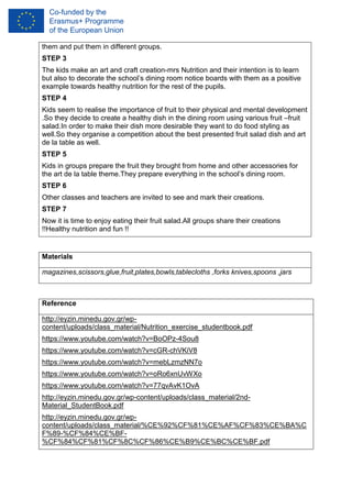 STAY 3E Balanced nutrition lesson plans' book | PDF