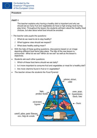 Balanced nutrition lesson plans' book | PDF