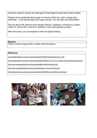 Balanced nutrition lesson plans' book | PDF