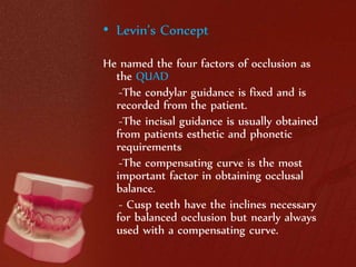 Balanced occlusion - Prosthodontics | PPTX