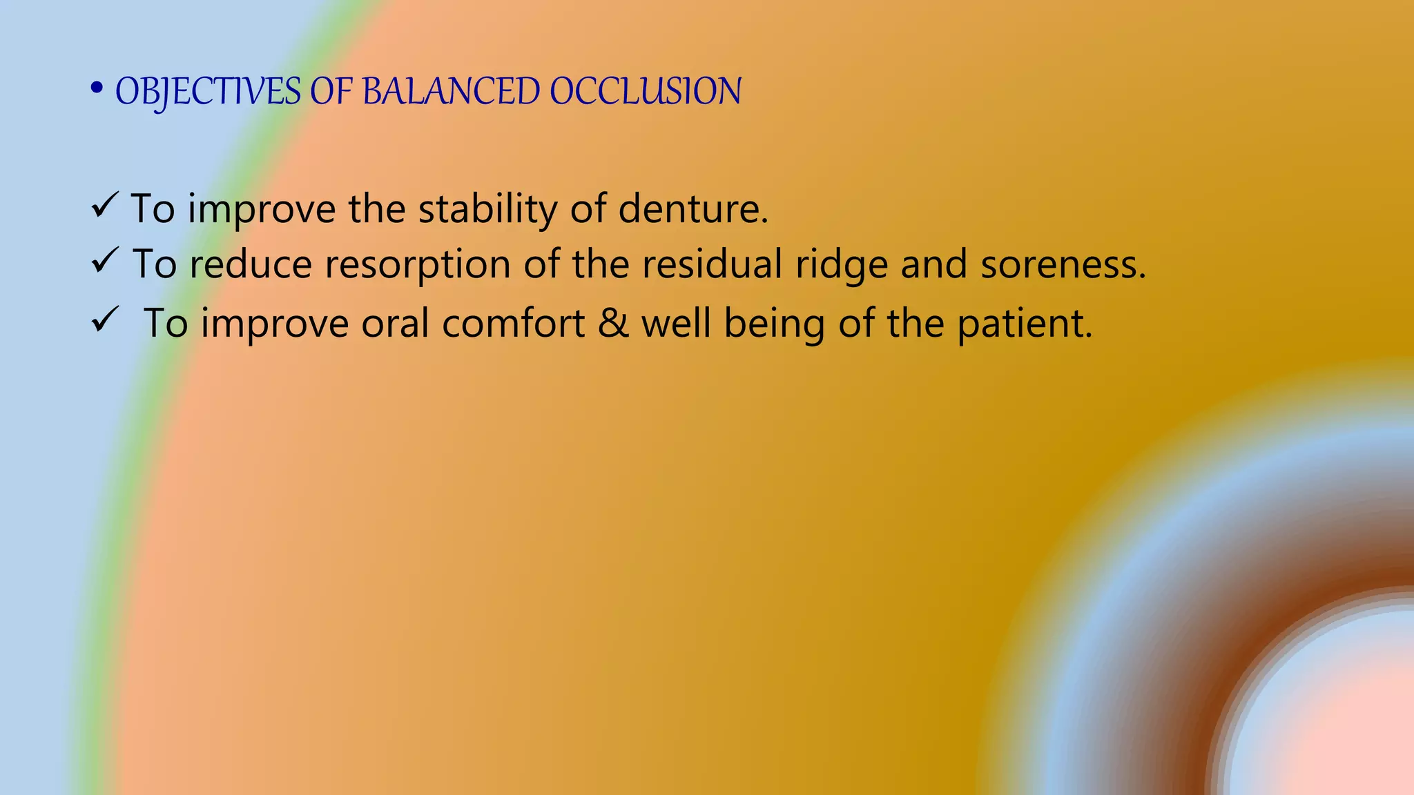 Balanced occlusion | PPTX
