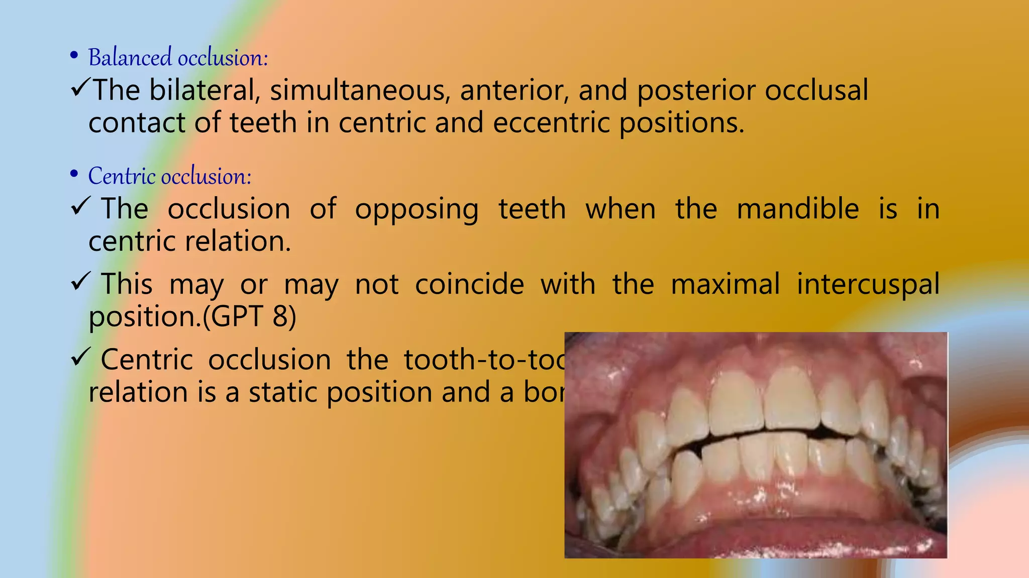Balanced occlusion | PPTX
