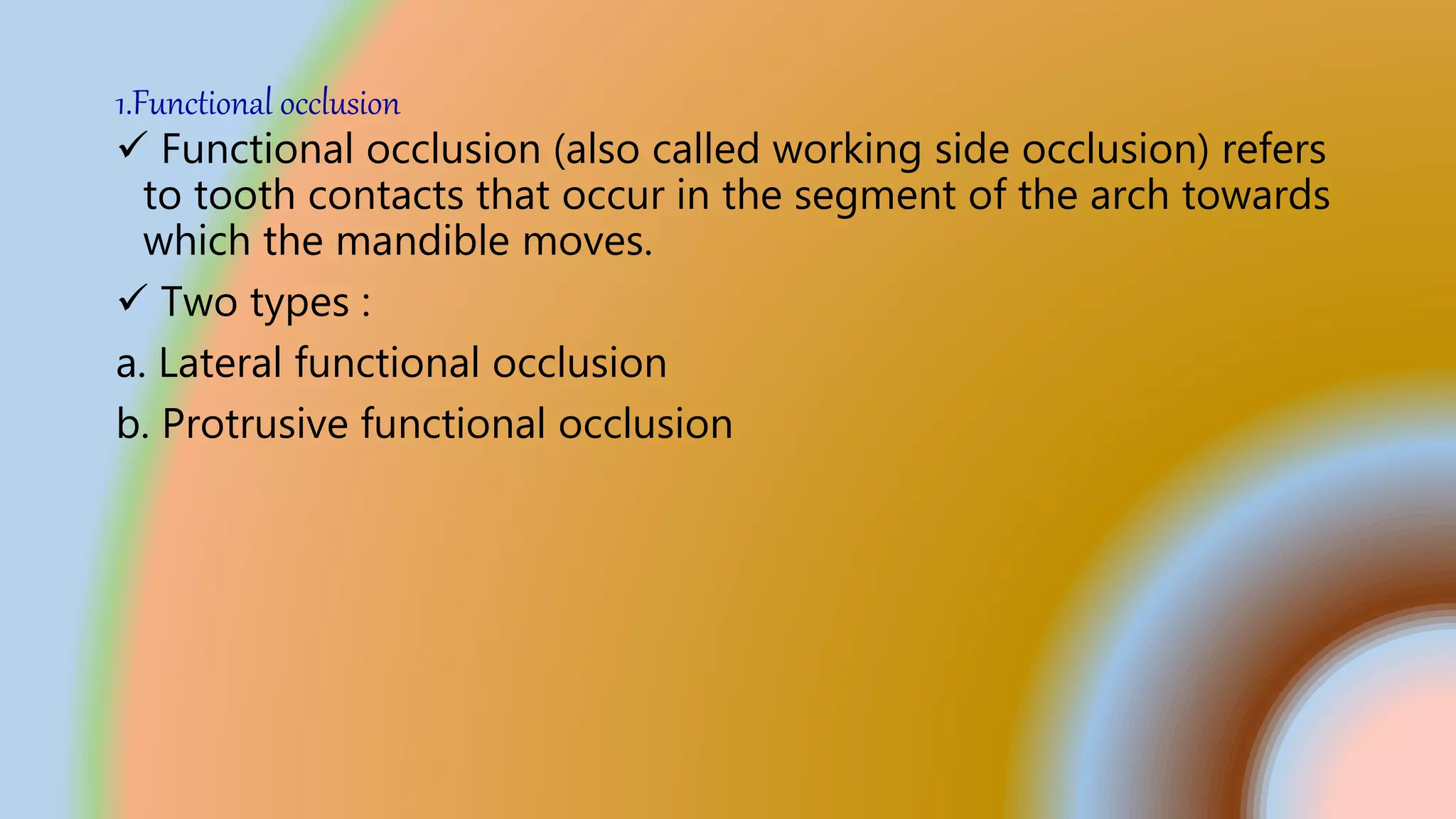 Balanced occlusion | PPTX
