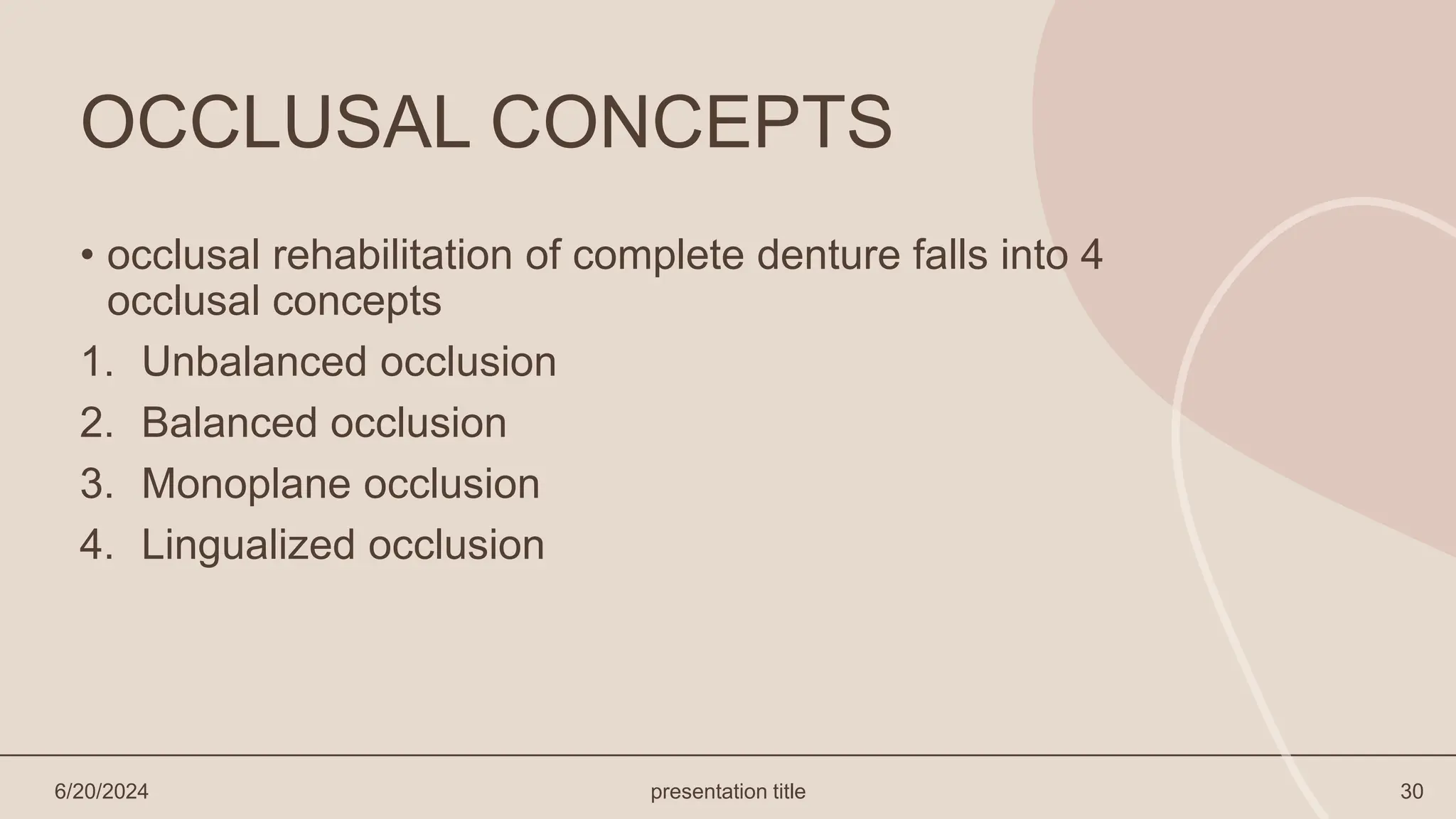 BALANCED OCCLUSION. pptx | PPTX