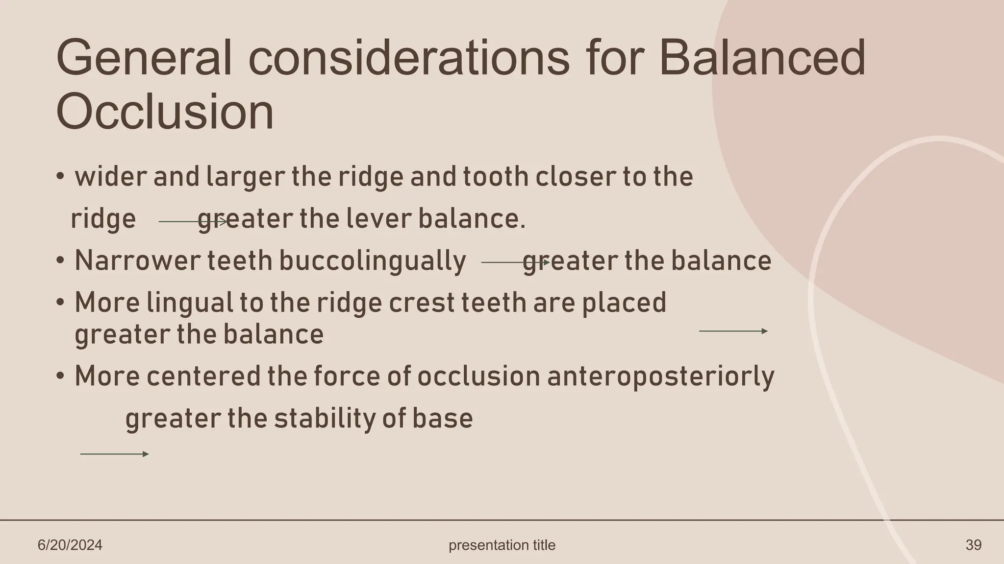 BALANCED OCCLUSION. pptx | PPTX