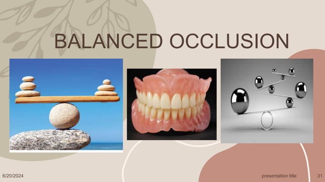 BALANCED OCCLUSION. pptx | PPTX