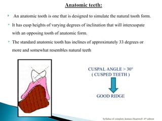 balancedocclusion in prosthodontics dentistry | PPT