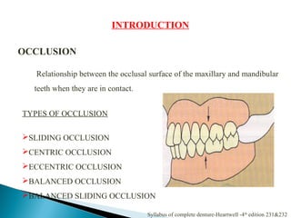 Balanced occlusion | PPT
