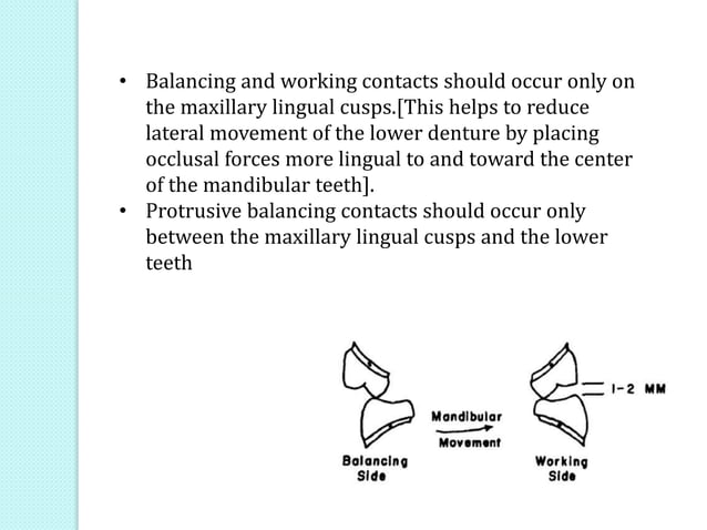 Balanced occlusion-different concepts | PPTX | Dental Health | Diseases ...