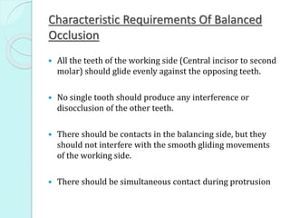 Balanced occlusion-different concepts | PPTX