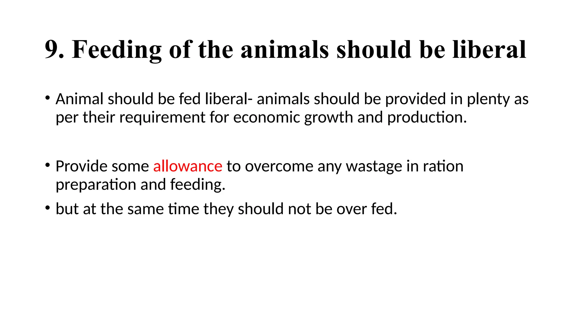 Balanced ration feeding of the livestock | PPTX