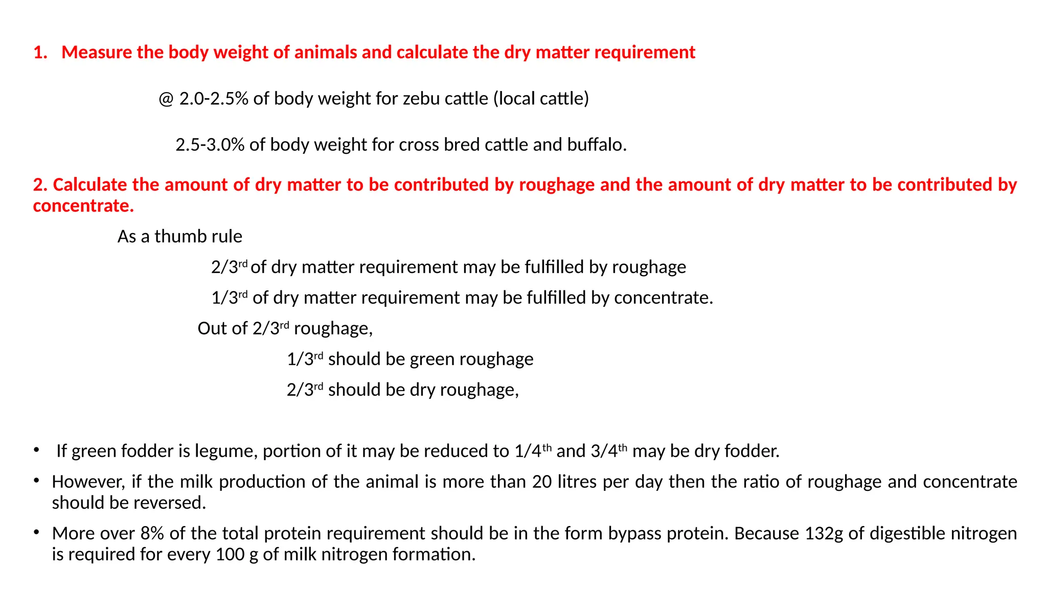 Balanced ration feeding of the livestock | PPTX