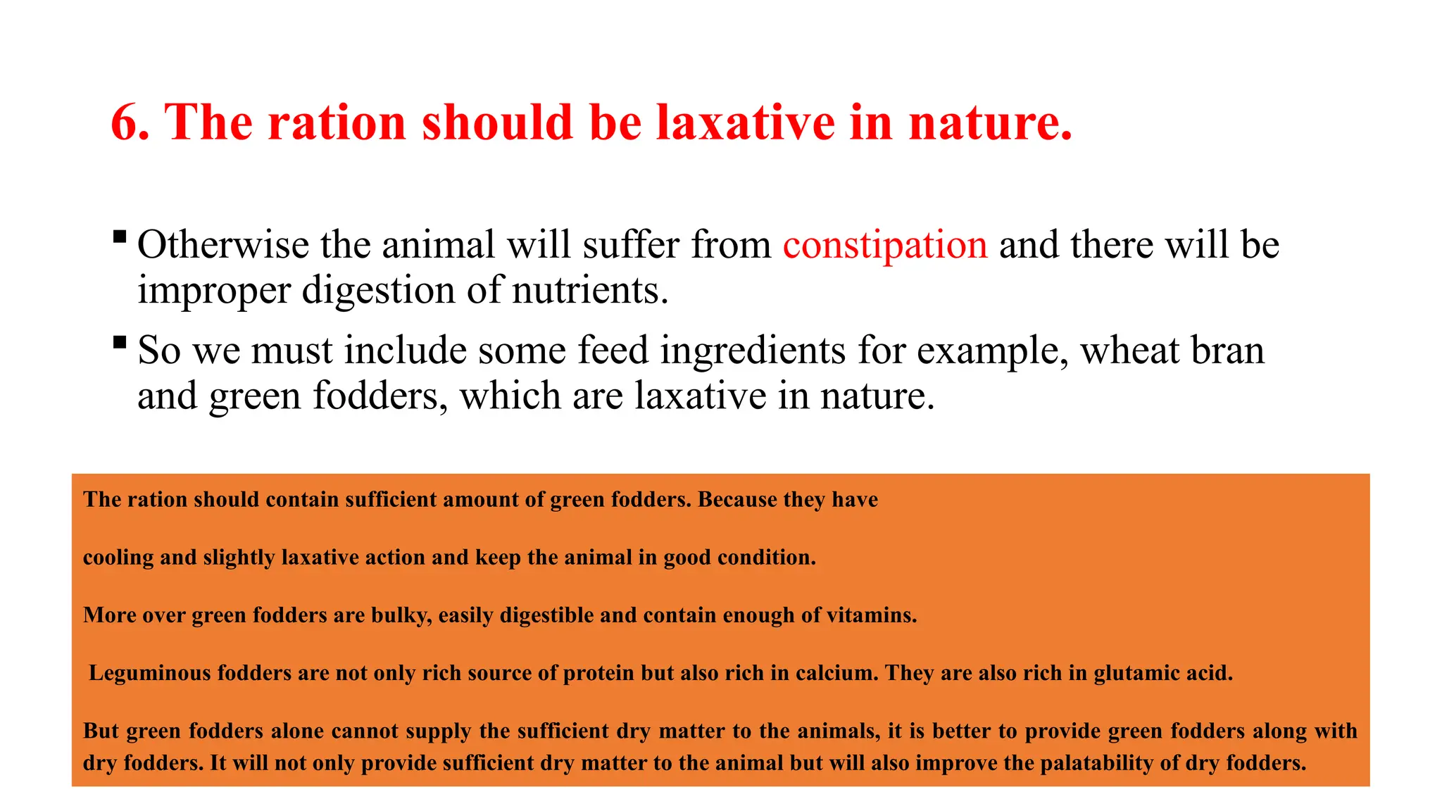 Balanced ration feeding of the livestock | PPTX