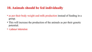 Balanced ration feeding of the livestock | PPTX