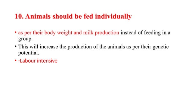 Balanced ration feeding of the livestock | PPTX