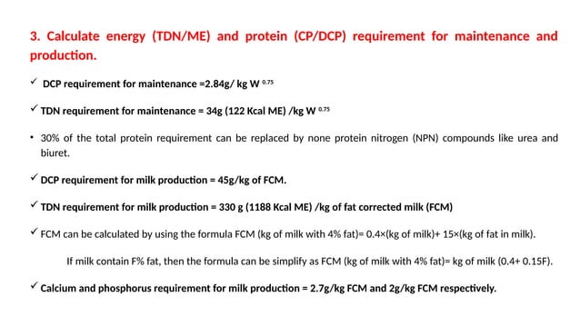 Balanced ration feeding of the livestock | PPTX