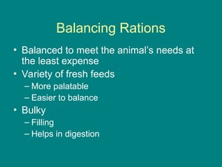 Balanced Ration for Bucks Balanced Ration for Bucks.ppt