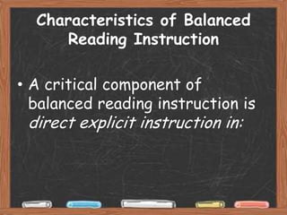 Balanced reading | PPTX