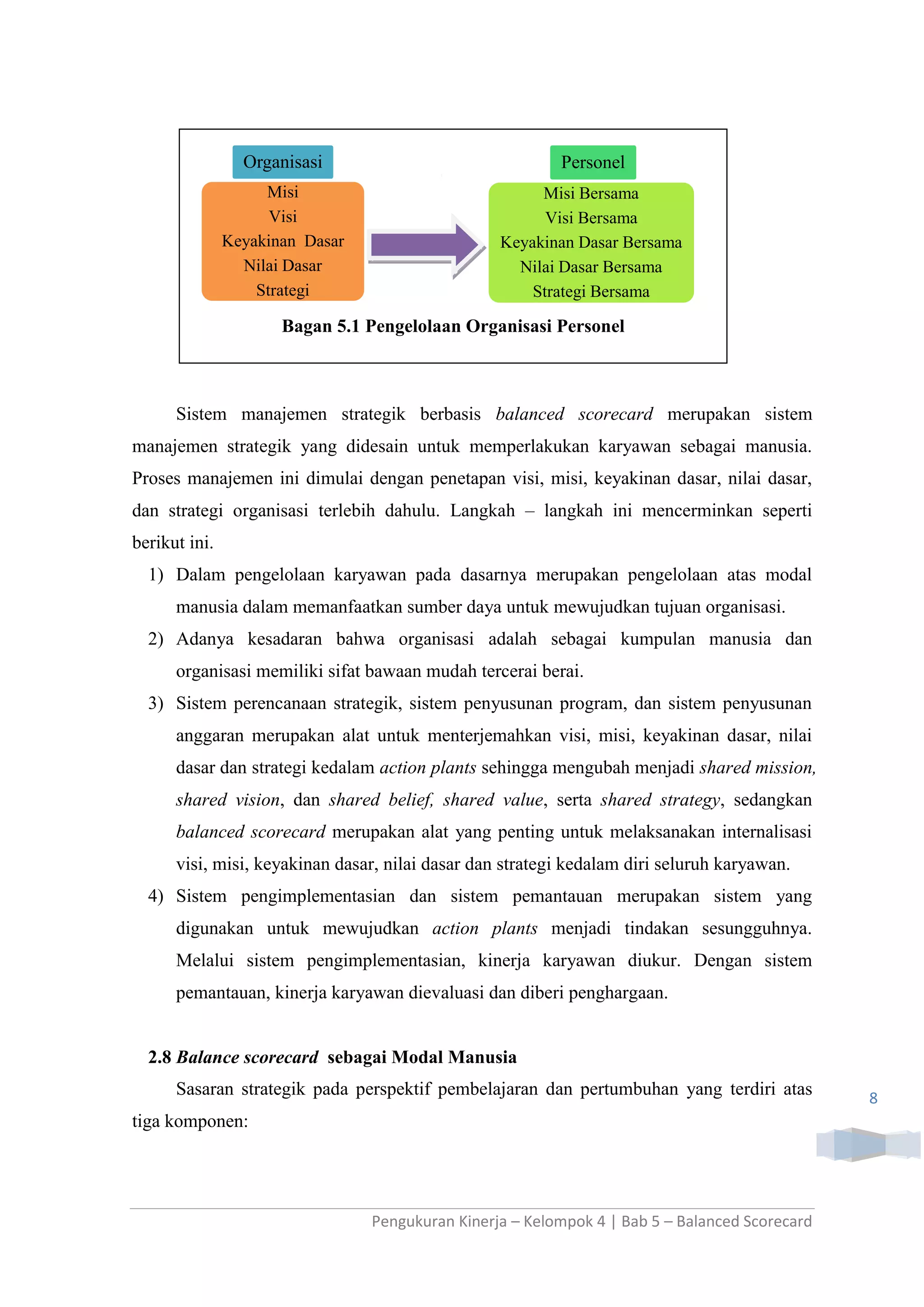 Balanced Scorecard - Pengukuran Kinerja | PDF