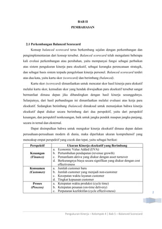 Balanced Scorecard - Pengukuran Kinerja | PDF