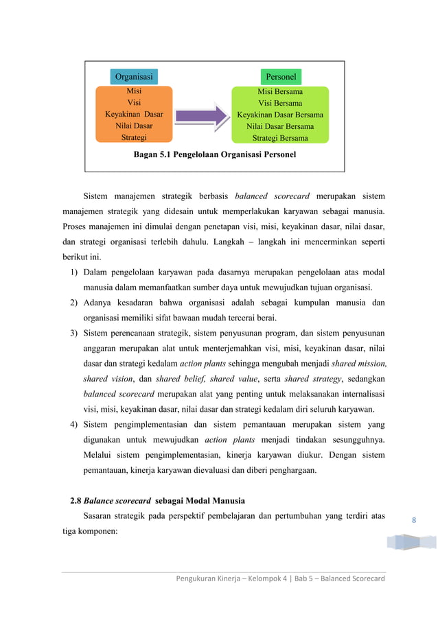 Balanced Scorecard - Pengukuran Kinerja | PDF
