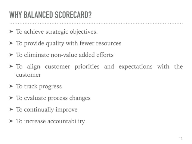 Principles of Balanced Scorecard | PDF