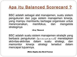 Balanced scorecard - Prof. Dr. Syamsir Abduh | PPT