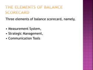 Balanced score card | PPTX