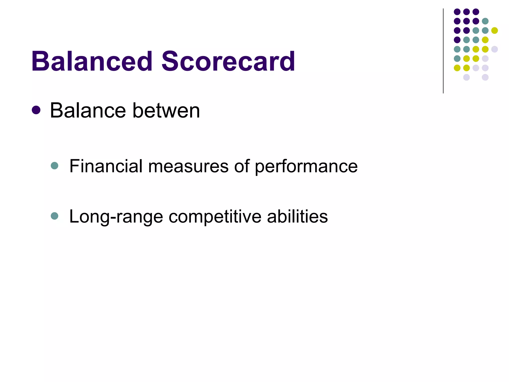 Balanced score card | PPT