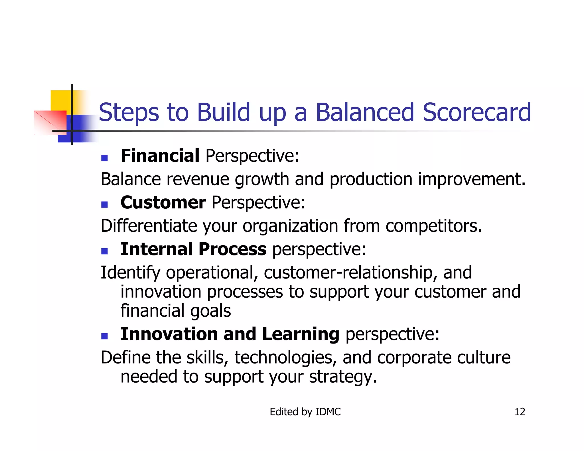 Balanced scorecard 1 | PDF