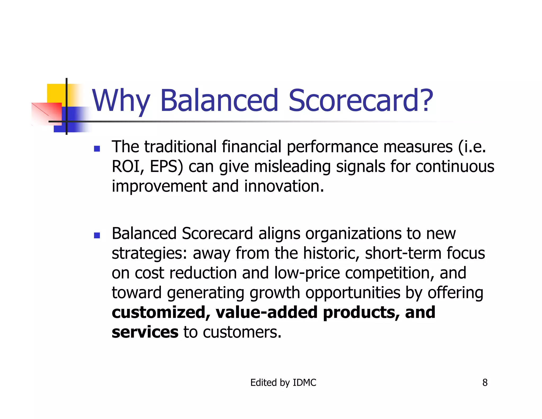 Balanced scorecard 1 | PDF
