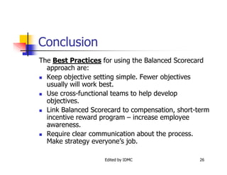 Balanced scorecard 1 | PDF