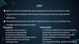 Balanced Scorecard Approach for ERP Software Performance Measurement | PPTX