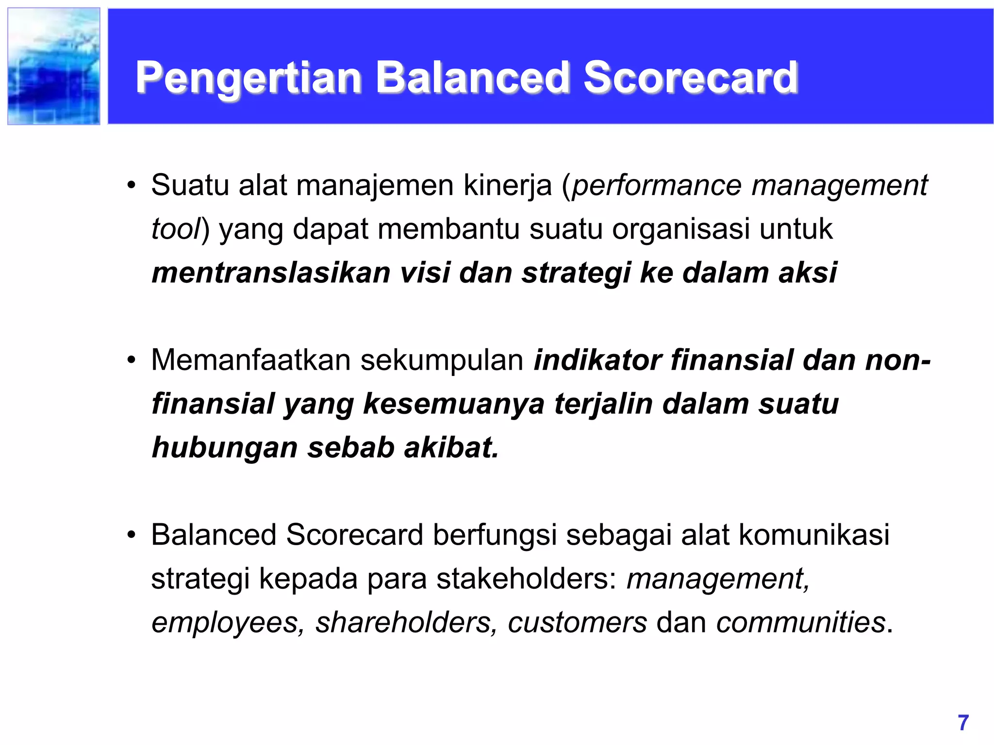 Balanced scorecard dan employee scorecard | PPTX