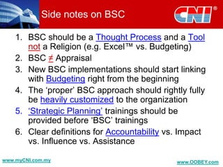 BALANCED SCORECARD FOR STRATEGIC PLANNING AND MEASUREMENT.ppt