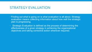 Balanced score card for strategy evaluation | PPTX