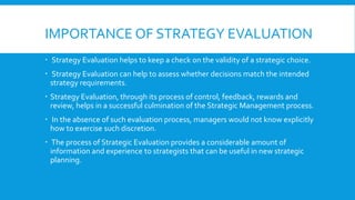 Balanced score card for strategy evaluation | PPTX